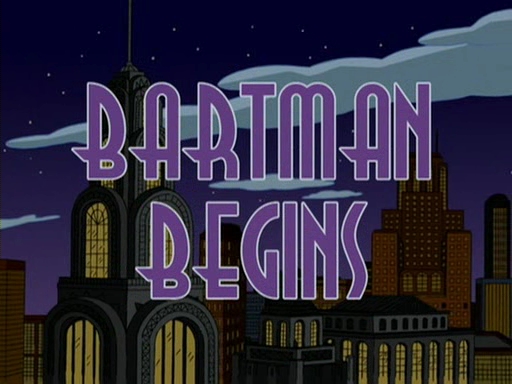 심슨 = 바트맨 비긴즈 (Bartman Begins) = | 애니메이션 갤러리