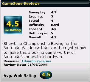 'Showtime Championship Boxing' 리뷰 gamezone | NS 정보